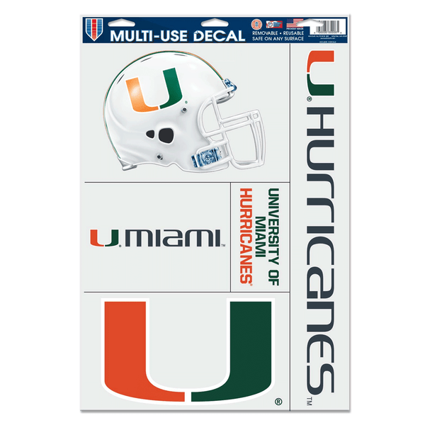 Miami Hurricanes Stickers, Decals, & Magnets - Miami Team Store