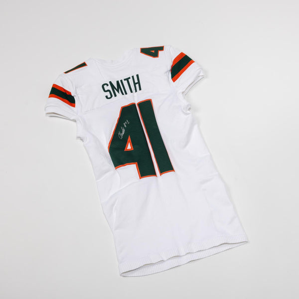 adidas Miami Hurricanes 2023 Student Athlete #41 Chase Smith Autograph ...