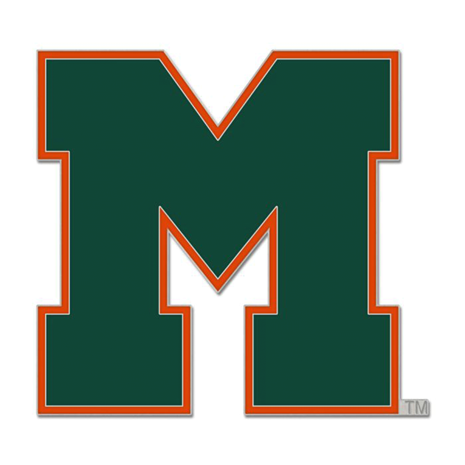 Miami Hurricanes New Logo Miami Hurricanes 11'' X 19'' Heritage