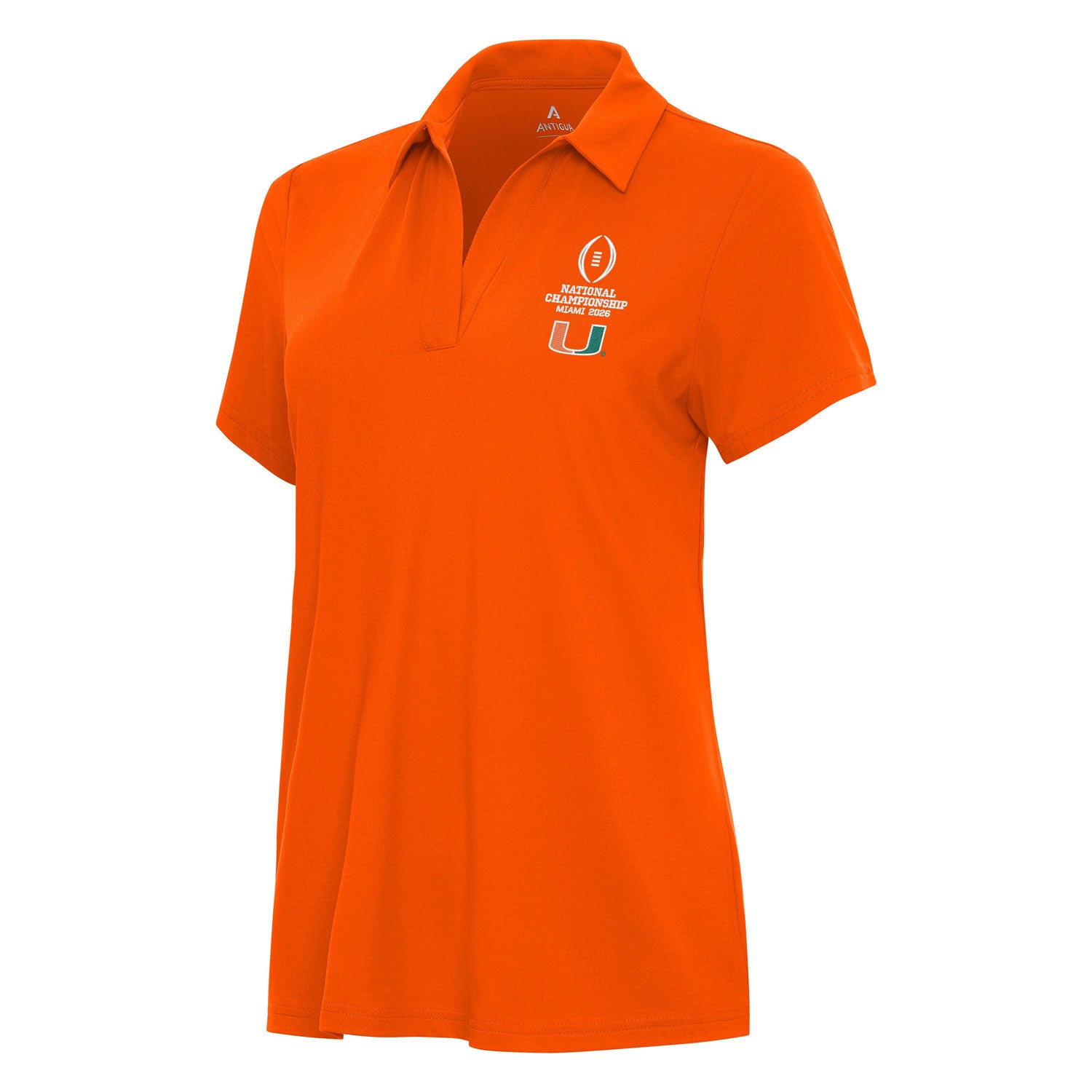 Antigua Miami Hurricanes Women's Orange 2026 National Championship Pol ...
