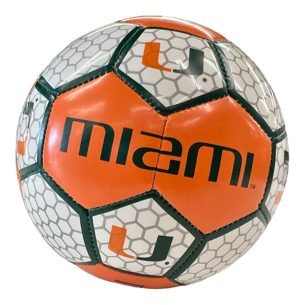 Logo Brands Miami Hurricanes Mini Soccer Ball - Miami Team Store