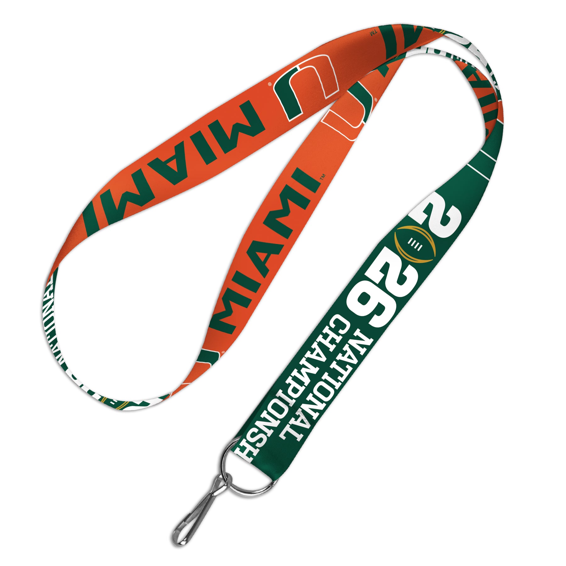 WinCraft Miami Hurricanes Orange 2026 National Championship Lanyard ...