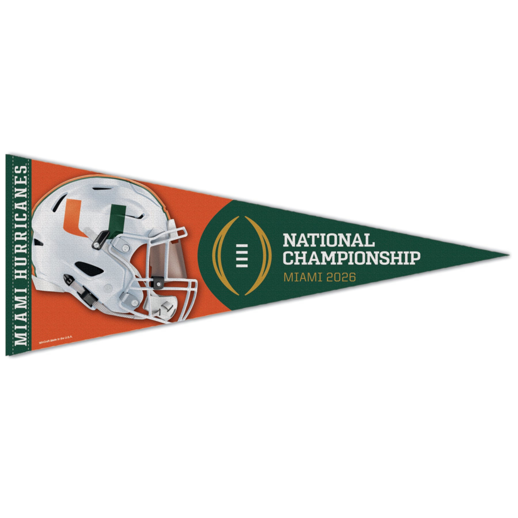 WinCraft Miami Hurricanes 2026 National Championship Pennant – Miami ...