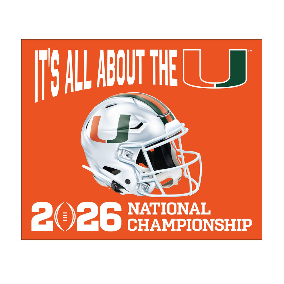WinCraft Miami Hurricanes Orange 2026 National Championship Rally Towe ...