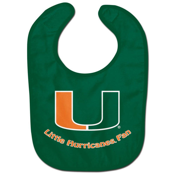 WinCraft University of Miami All Pro Green Baby Bib - Miami Team Store